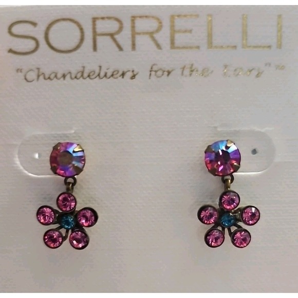 Sorrelli | Jewelry | Sorrelli Flower Crystal Dangle Earrings ...